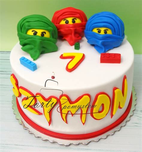 Torty Z Pomys Em Krak W Tort Z G Owami Lego Ninjago