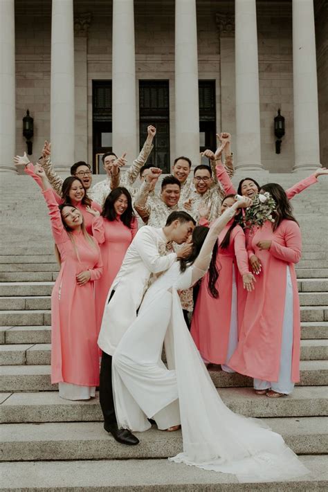 Vietnamese Wedding Ao Dai Bridal Portraits Just A Tina Bit