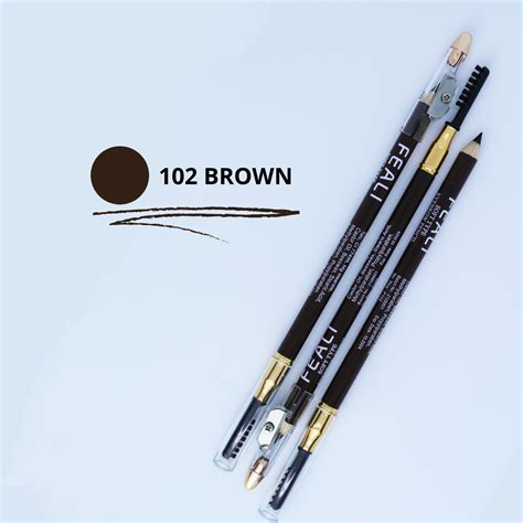 Feali Pensil Alis Dengan Spoolie Dan Serutan Celak Feali Eyebrow
