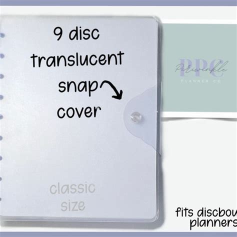 Frosted Cover For Happy Planner Classic Discbound Planner Etsy