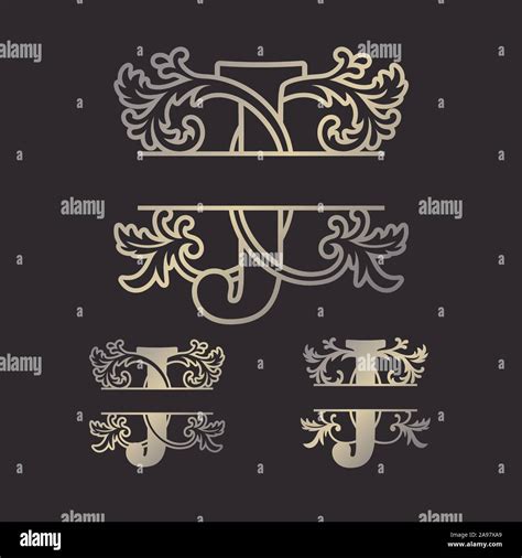 Alfabeto Monogramas Split Split Monogram Letra Del Alfabeto Fuente