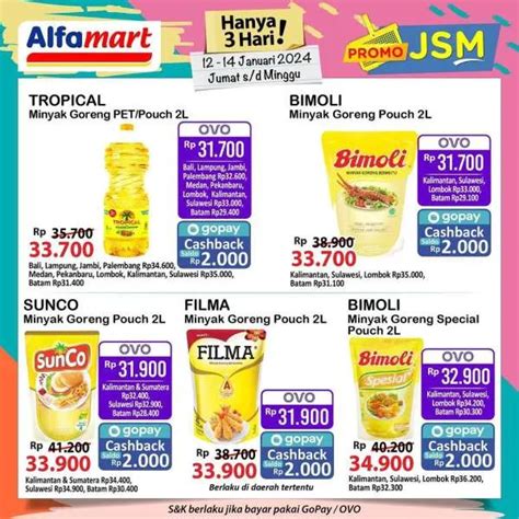 Katalog Promo JSM Alfamart 12 14 Januari 2024 Potongan Harga Lumayan