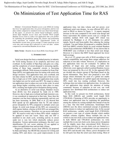 pdf on minimization of test application time for ras