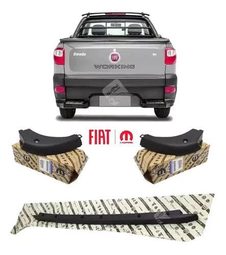 Kit Moldura Superior Tampa Traseira Strada Working