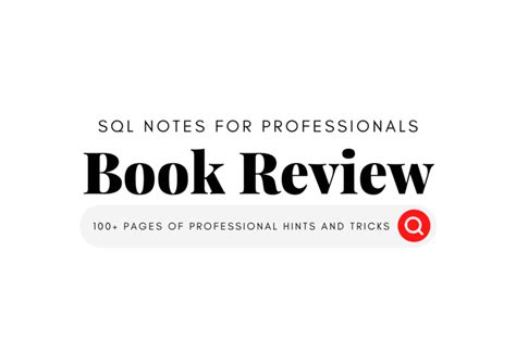 Sql Notes For Professionals The Free Ebook Review Kdnuggets