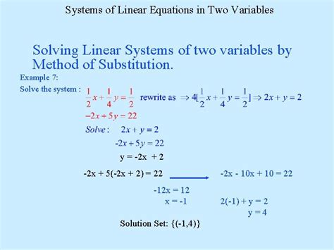how to solve linear equations with 2 variables using substitution tessshebaylo