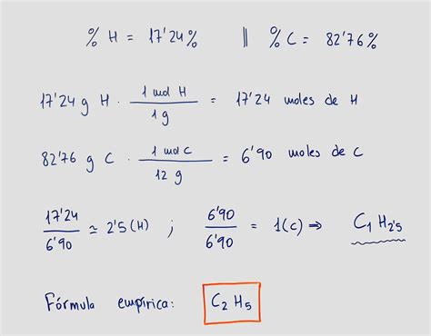 Fórmula empírica y molecular Composición centesimal Física Química