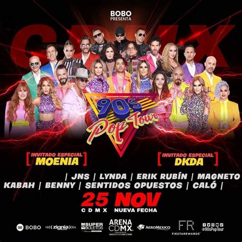 90 s Pop Tour en la Arena Ciudad de México Noviembre 2022 DÓNDE HAY