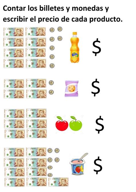 Billetes Y Monedas Worksheet Juegos De Dinero Actividades