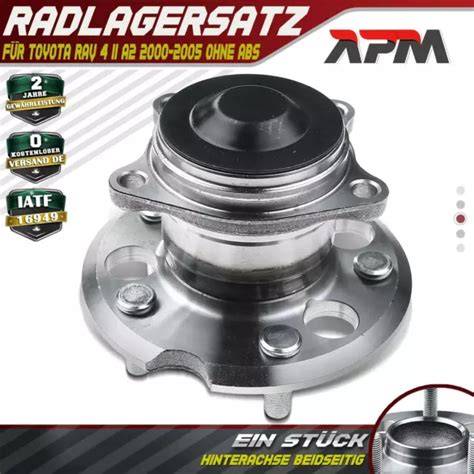 HUB KIT ROULEMENTS Essieu Arrière Sans ABS pour Toyota Rav 4 II A2 2000