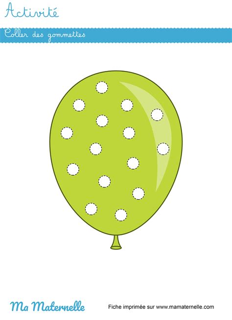 Activit Coller Des Gommettes Ma Maternelle
