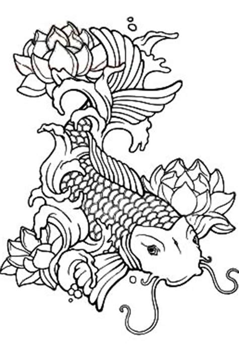 25 Desenhos De Carpa Peixe Koi Para Imprimir E Colorir Pintar