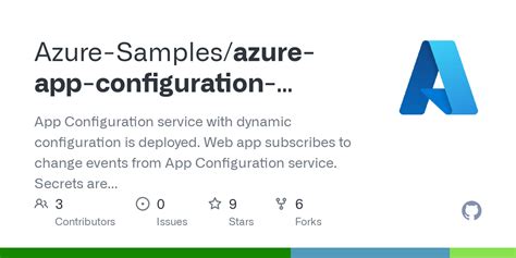 github azure samples azure app configuration sample app configuration service with dynamic
