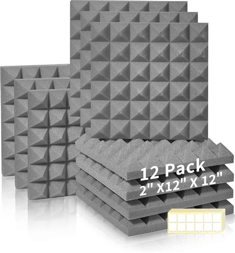 Lot De Panneaux De Mousse Acoustique Mousse Anti Bruit Panneaux