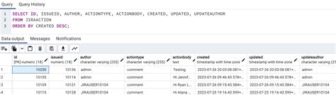 how to find comment timestamps stored in jira s database jira atlassian documentation