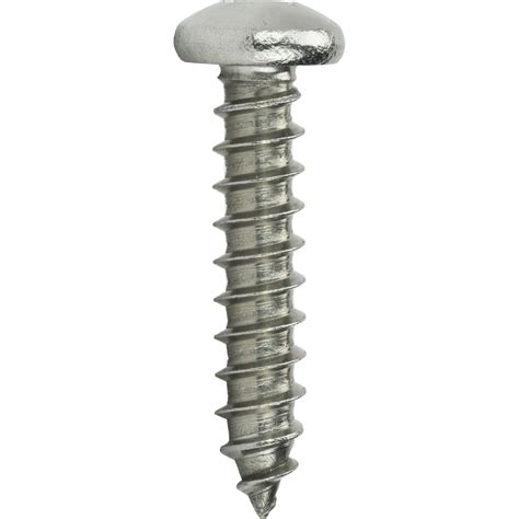 14 Square Drive Pan Head Sheet Metal Screw Self Tap Stainless Steel
