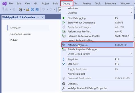 Asp Net Web Api ASP NET Connect To Azure Process And Debug Stack