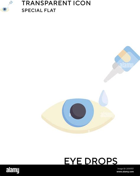 Icono de vector gotas oculares Ilustración de estilo plano EPS 10