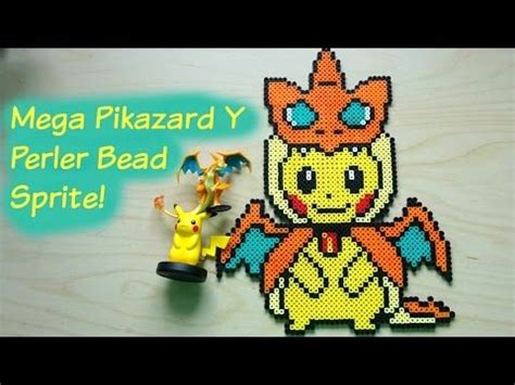Pokémon Mega Pikazard Y Perler Bead Sprite YouTube Bead sprite