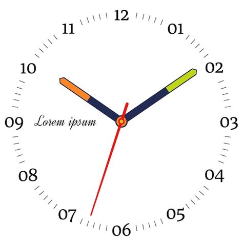 Premium Vector Vector Illustration Of Mechanical Clock Clock Face On