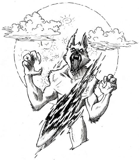 Dibujos De Hombre Lobo Para Colorear Wonder Day