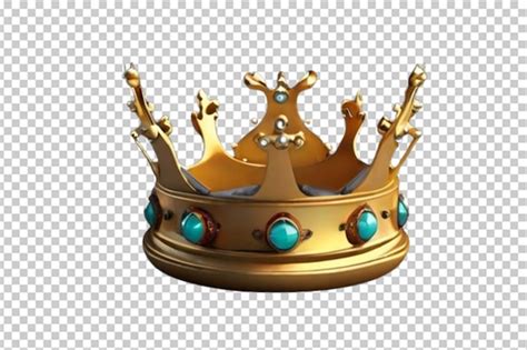 Premium PSD 3d Elegant Golden Crown