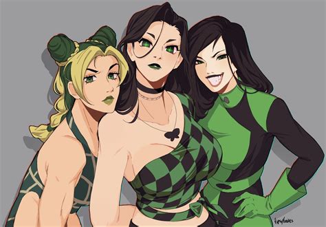 Kujo Jolyne And Shego Original And 2 More Drawn By Tipsytrains Danbooru