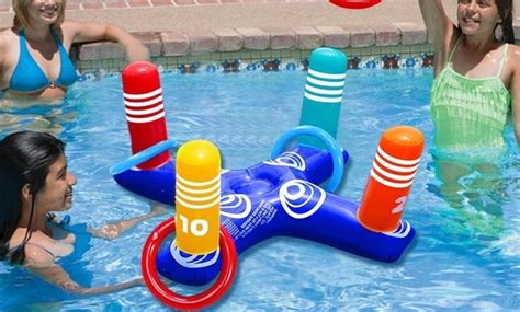 Up To 66 Off Inflatable Ring Toss Game Floating Pool Toys Groupon