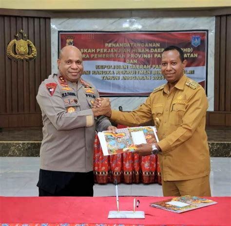 Polda Papua Dan Pemprov Papua Selatan Teken Naskah Hibah Rekrutmen