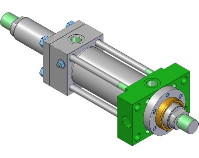 Hydraulikzylinder Zuganker Typ PDW21 Nach ISO 6020 2 AMR Hydraulik