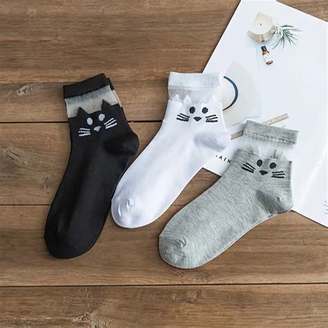MEDIAS CON DISEÑO DE GATO NEGRAS Elenacats