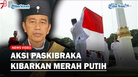 Full Paskibraka Nasional Kibarkan Merah Putih Di Istana Negara 17