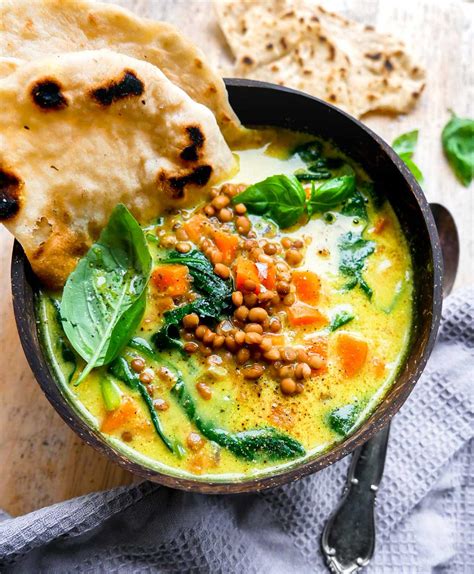 Linsesuppe på 30 min Opskrift på nem suppe med linser og kokosmælk