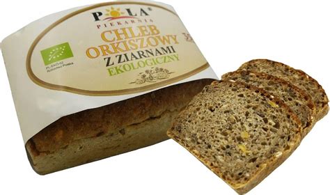 Chleb Orkiszowy Z Ziarnami Bio 350G Pola Ceny I Opinie Ceneo Pl
