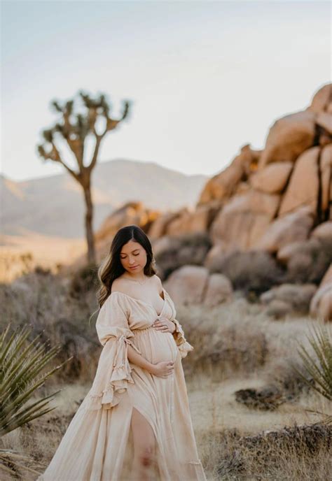 Boho Desert Maternity Shoot Outdoor Maternity Photos Maternity