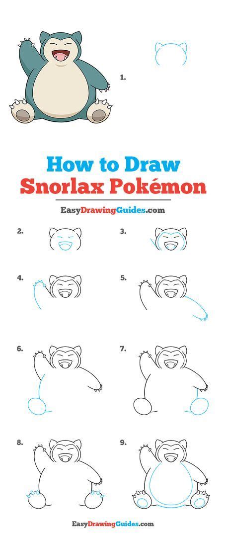 How to Draw Snorlax Pokémon Really Easy Drawing Tutorial Easy