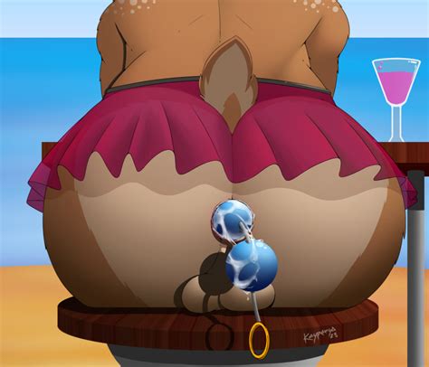 Rule 34 Anal Beads Anthro Ass Balls Beach Beverage Big Butt Bottomwear Clothed Clothing