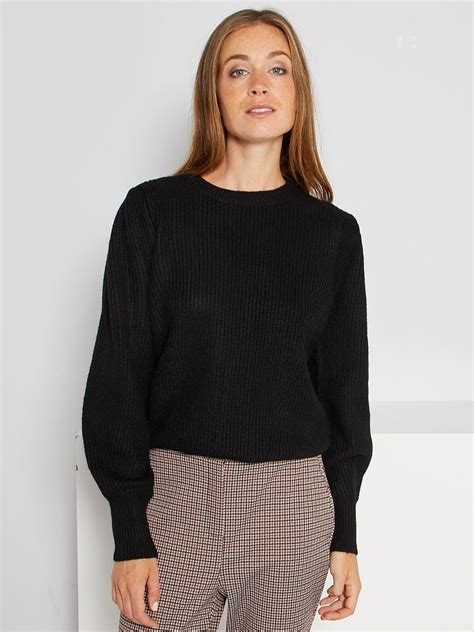 Jersey De Punto Grueso Negro Kiabi 12 00