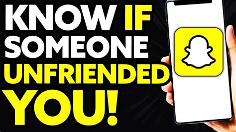 How To Know If Someone Unfriended You On Snapchat Youtube