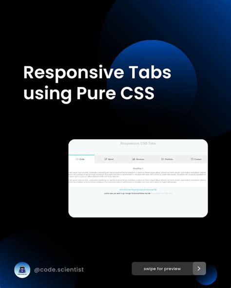 responsive tabs using html and css web development projects source code javascript css