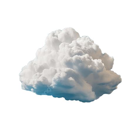 Cielo De Nubes Blancas Png 3d Ilustracion Renderizado 3d Trueno Png