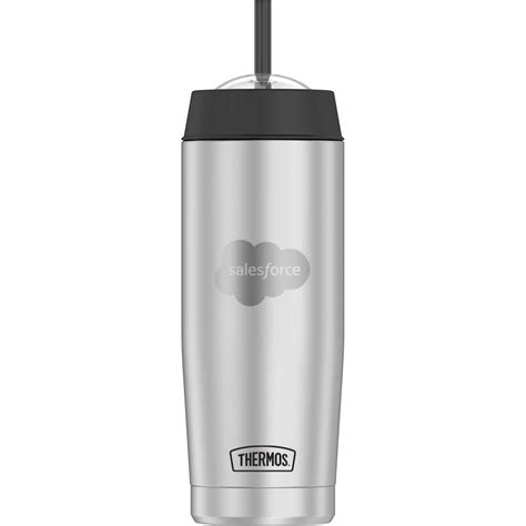 Advertising Thermos Double Wall Stainless Steel Tumblers With Straw 18