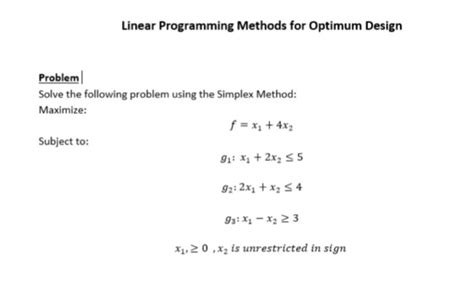 solved solve the following problem using the simplex method
