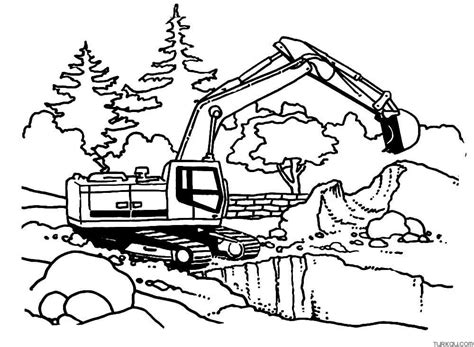 Bagger Coloring Page Turkau