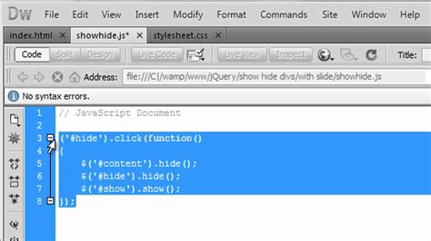 Javascript Show And Hide Div S With Animation Youtube