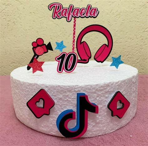 Topo De Bolo Tik Tok Elo Produtos Especiais