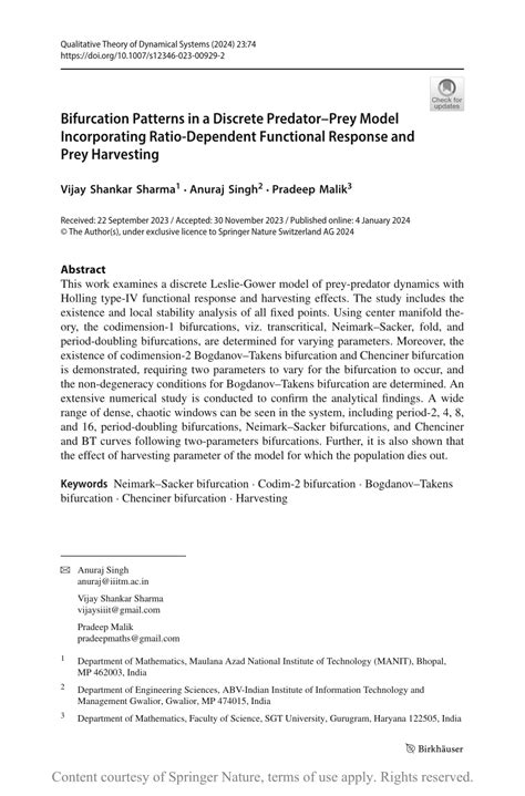 bifurcation patterns in a discrete predator prey model incorporating ratio dependent functional