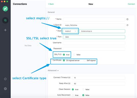 Connect To The Deployment With Mqtt X Emqx Cloud Documentation