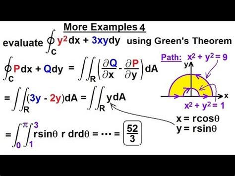 Calculus 3 Green S Theorem 21 Of 21 More Examples 4 YouTube