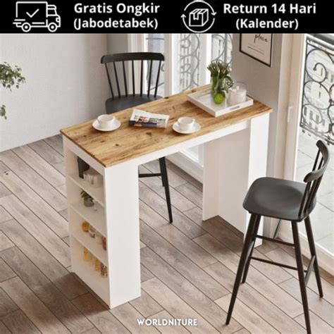 Jual Worldniture Aho Meja Bar Mini Bar Minimalis Modern Full Set 120 Cm
